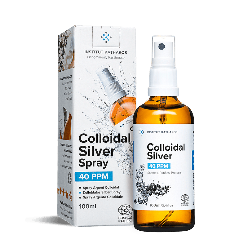 Institut Kantharos, Colloidal Silver Spray/ Колоидно сребро 40 PPM, спрей x 100 ml