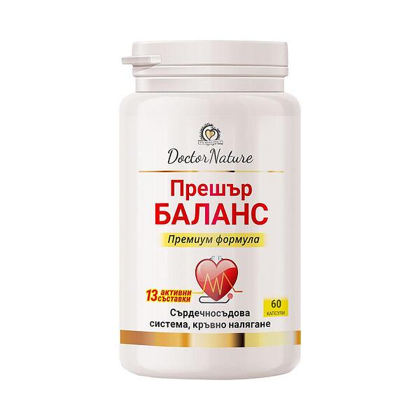 Dr. Nature Прешър баланс - 60 капс. - цена 21.90 лв.