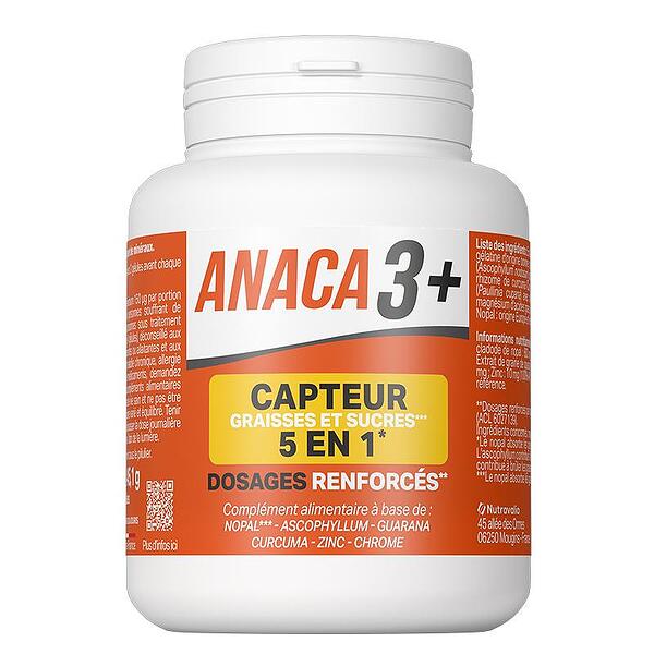 Формула за изгаряне на мазнини 5 в 1 Anaca3+ 120 капсули Nutravalia