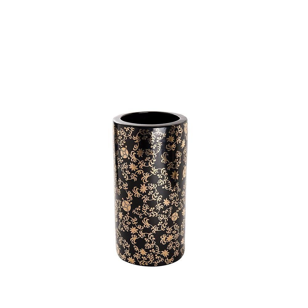ВАЗА ASIATIDES ROUND VASE GOLDEN FLORAL H30.5