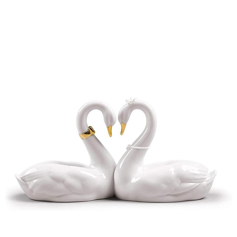 ДЕКОРАТИВНА ФИГУРА LLADRÓ ENDLESS LOVE GOLDEN RE-DECO