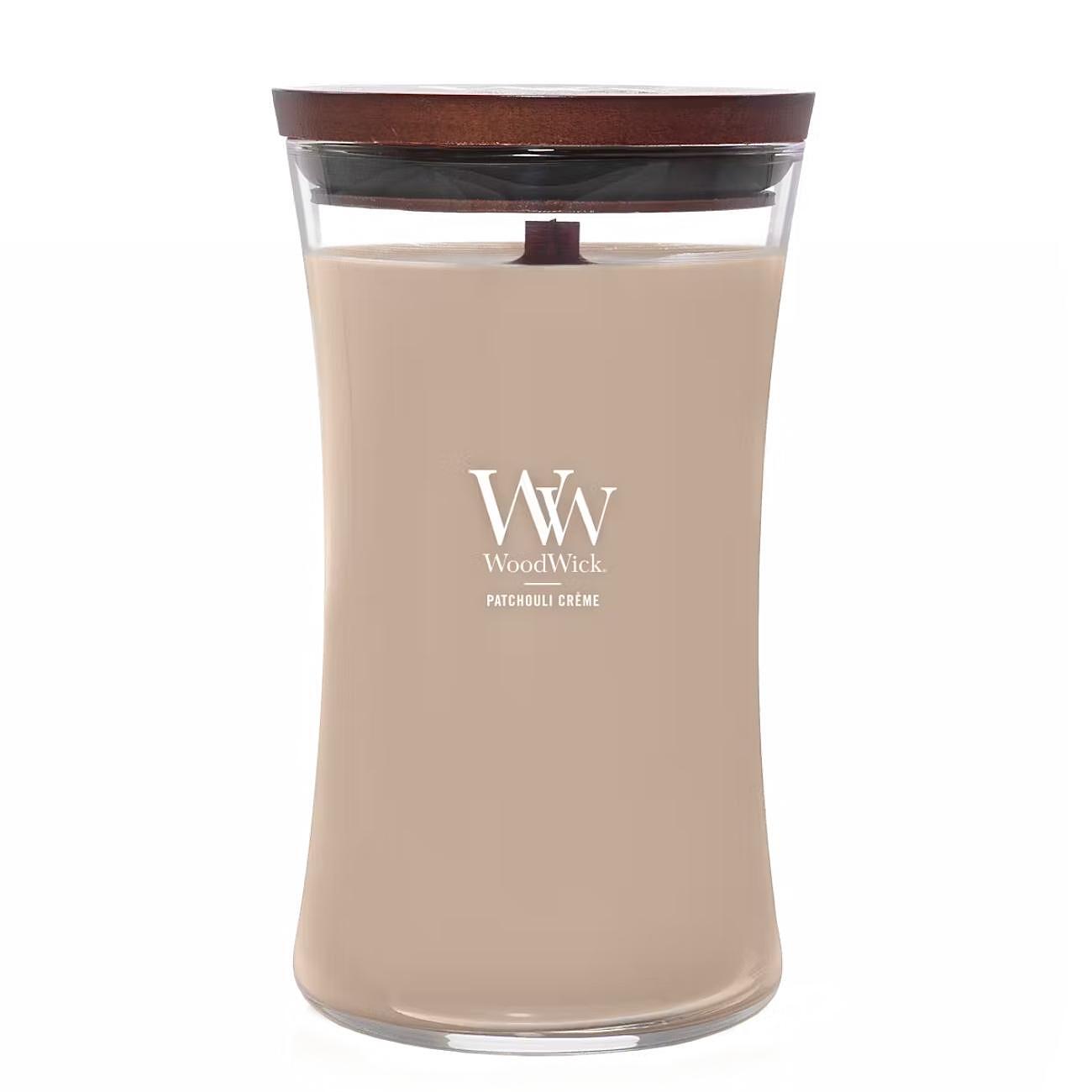 СВЕЩ WOOD WICK LARGE JAR - PATCHOULI CREME